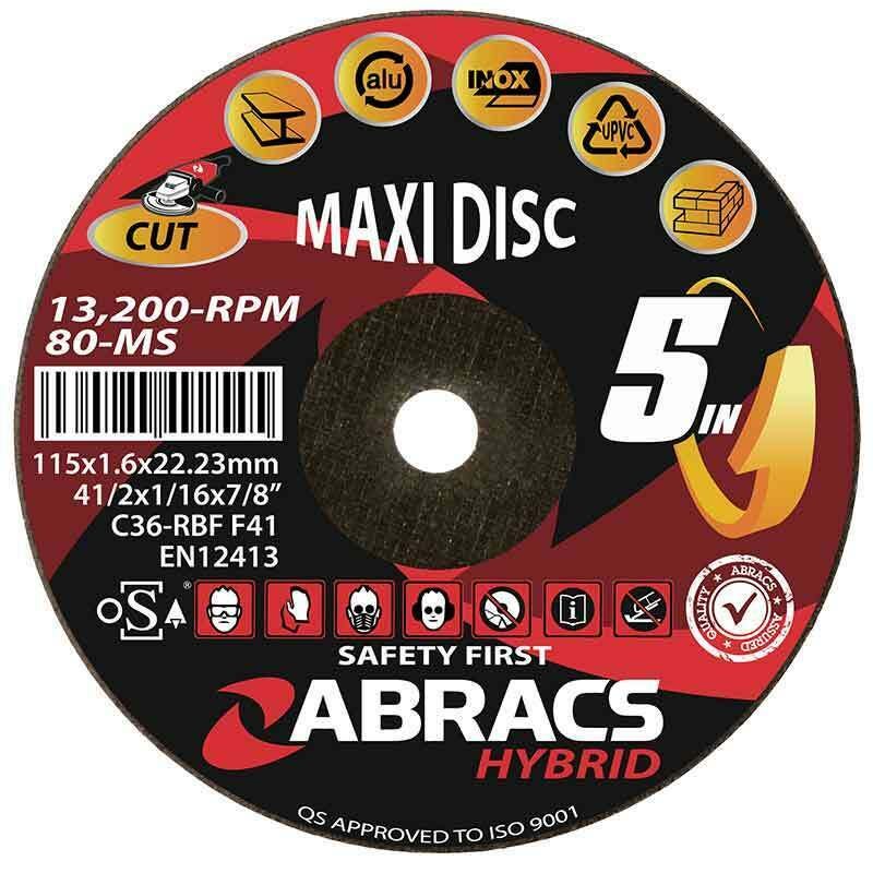 5 in 1 Cutting Disc 115mm X 1.6mm X 22mm - Buildware - Medium