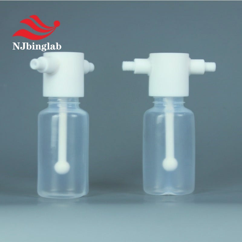Customized PFA double-pass gas purge bottle with Teflon filter ball - Claire Wang - Medium
