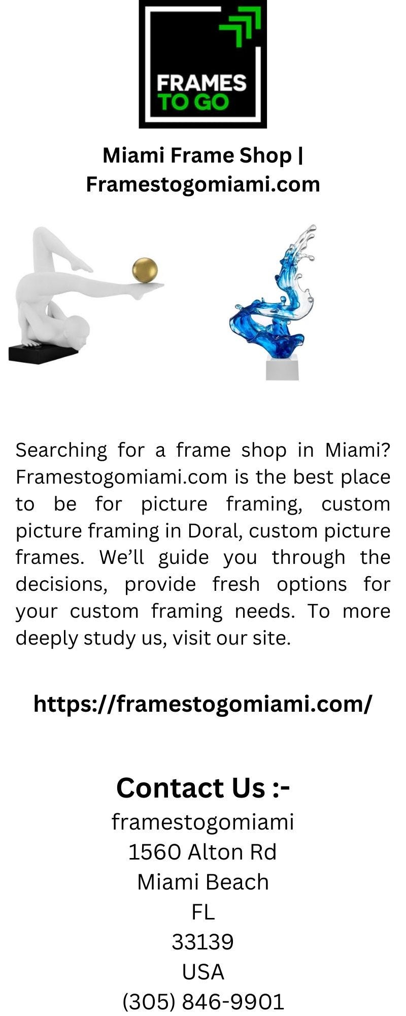 Miami Frame Shop | Framestogomiami.com - Zanegreen - Medium