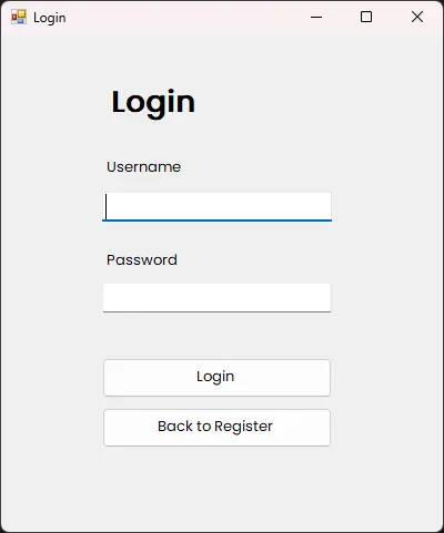GitHub - dizzpy/LoginForm-CSharp: Login form application built using C# .NET and MySQL database.