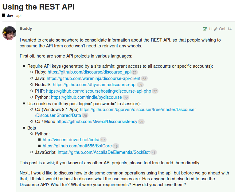 Discourse API development needs reboot | by apisuomi | API:Suomi | Medium
