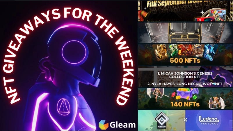 NFT GIVEAWAYS FOR THE WEEKEND - AIRDROPS CRYPTO NFT - Medium