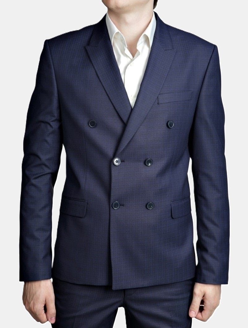 Double-Breasted Suits in Different Fabrics: Exploring Texture and Drape ...