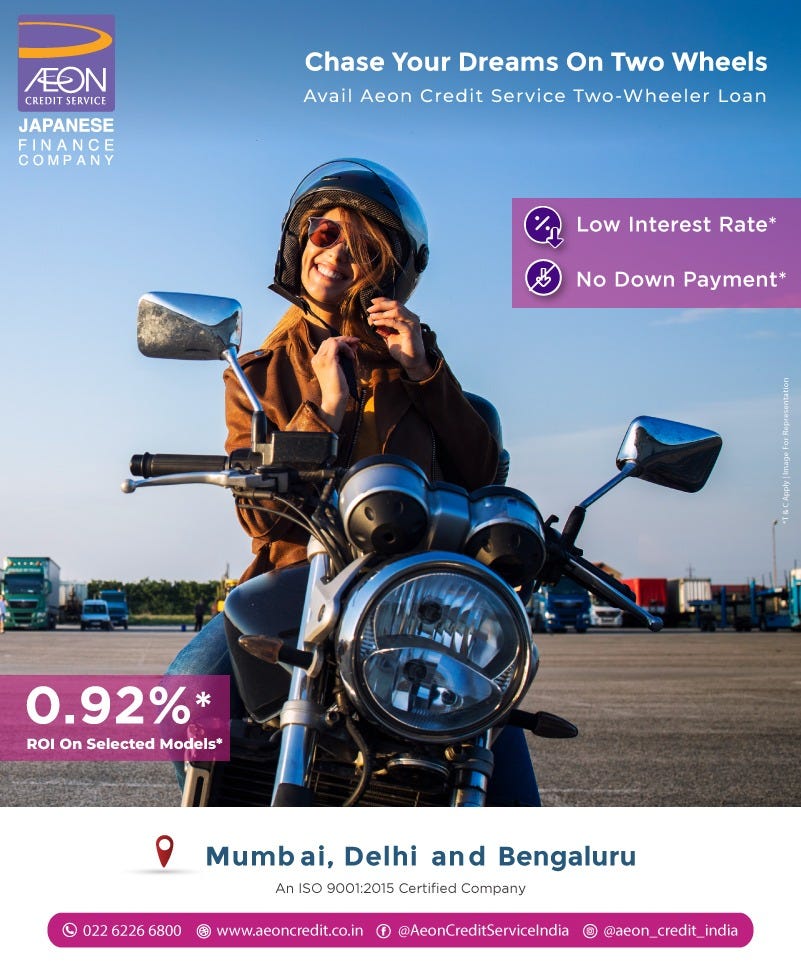 Chase Your Dream On Two Wheeler - Aeoncredits - Medium