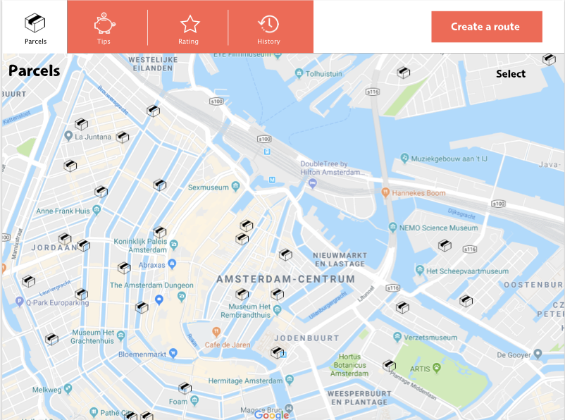 Impression of dashboard design. Sources: Google Maps & Flat icon | by ...