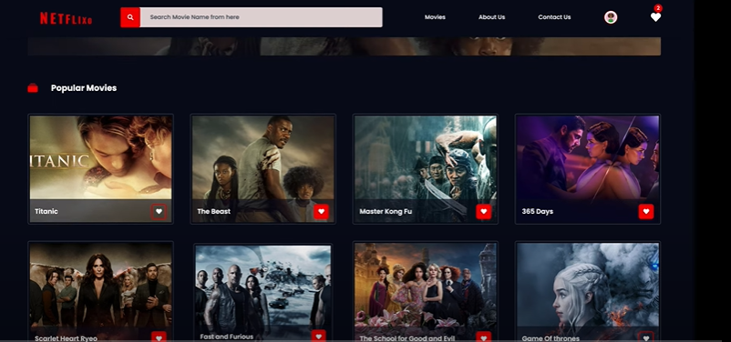 Online Movie Streaming Website in React and Nodejs with Full Source ...
