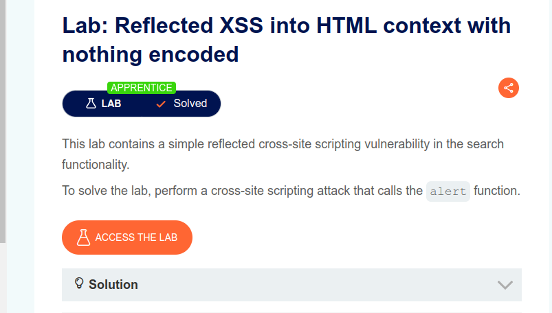 Portswigger Xss Lab 1 Reflected Xss Into Html Context With Nothing Encoded By Bridget Nov