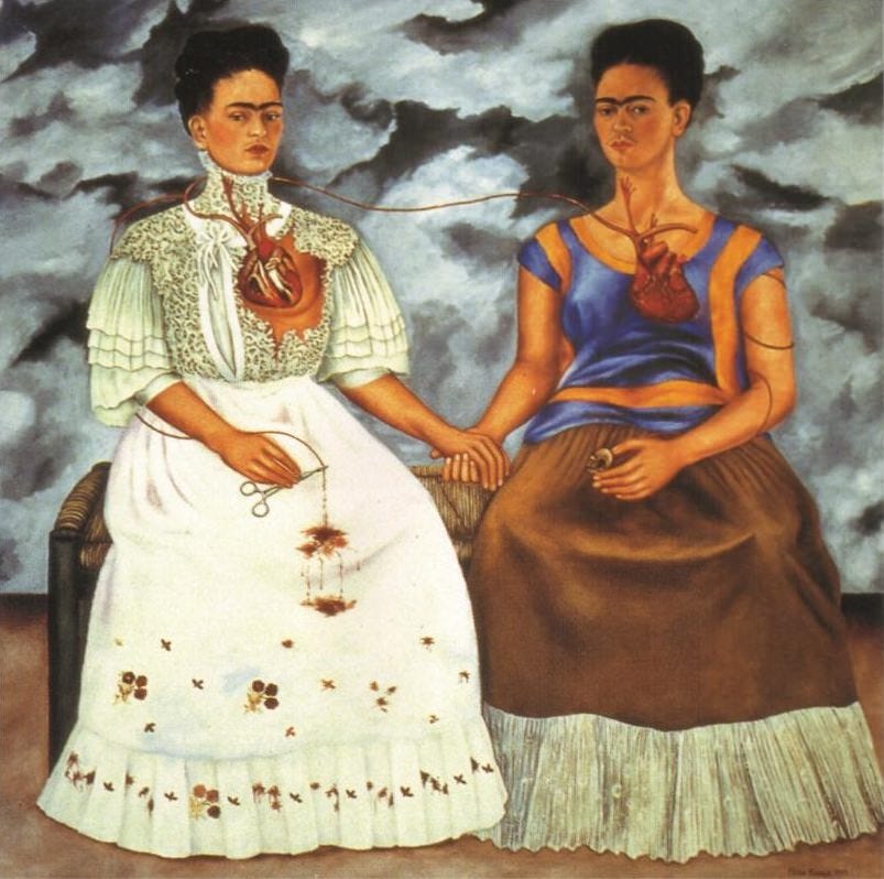 Tablolar ve Hikayeleri : İki Frida-The Two Fridas, 1939 | by gizem eser ...