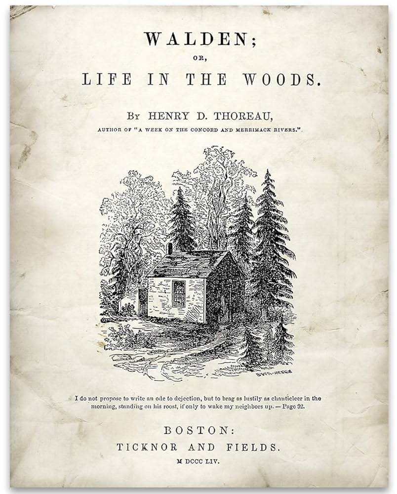 Books That Changed the World. Henry David Thoreau, “Walden; or Life ...