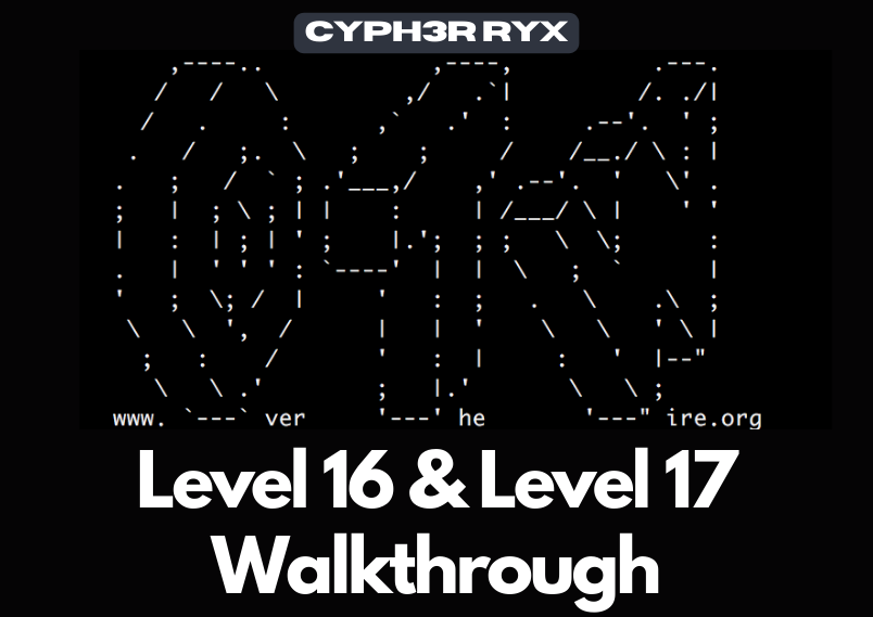 OverTheWire — Bandit Level 16 and Level 17 Walkthrough by Cyph3r Ryx ...