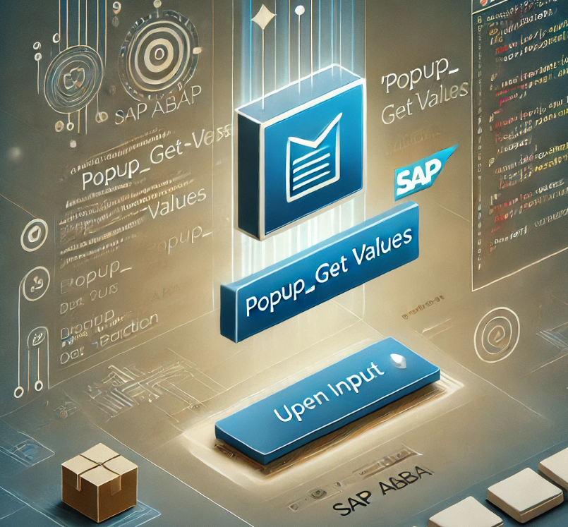 Using Popupgetvalues In Abap To Retrieve User Input By Sait Orhan Mar 2025 Medium