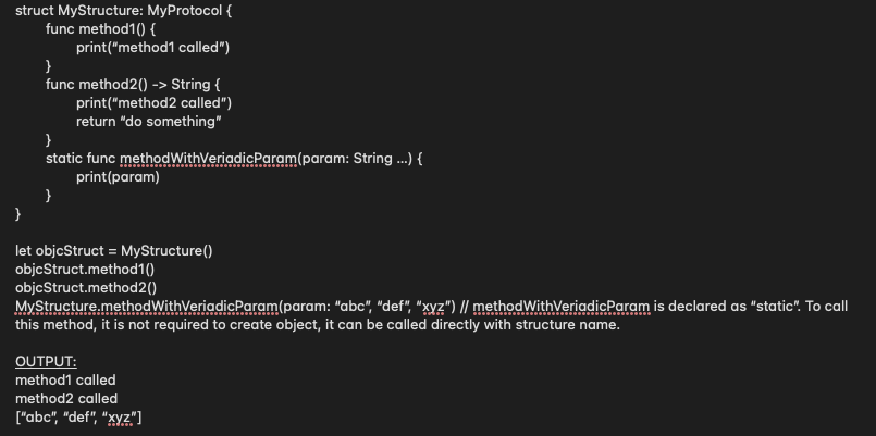 Protocols in swift. Apple Source: | by Amrita Pramanik | Medium