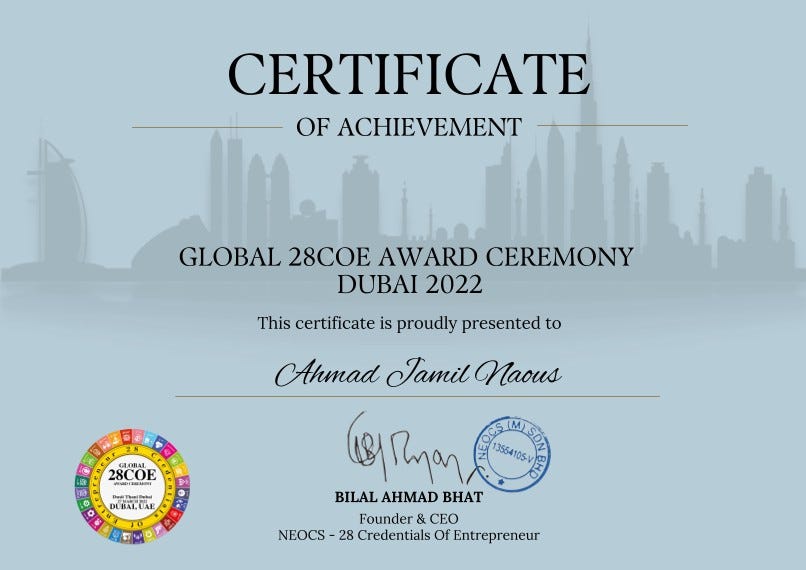 28 Credentials of Entrepreneur. The 28COE “28 Credentials of… | by ...