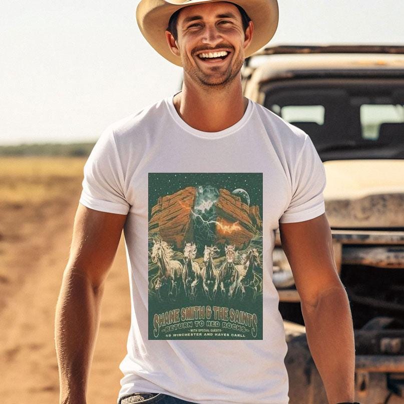 Shane Smith The Saints Red Rocks Amphitheatre, Morrison, Co May 7 2024 Poster Shirt | by ...