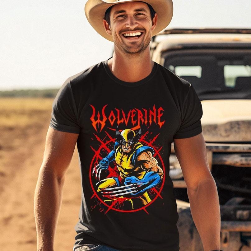 Remain Violent Wolverine Shirt - Mydad - Medium