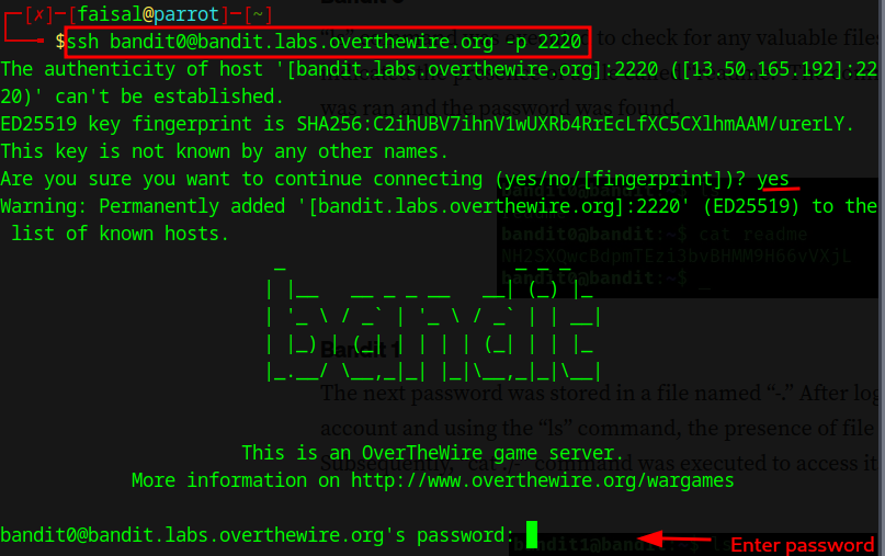 Cyber Security overthewire bandit level 0–10 | by Faisal Masood | Medium