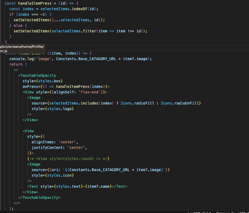 MultiSelect the elements from Flatlist in React Native - Saikat Dey ...