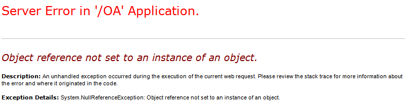 Object reference not set to an instance of an object. | by Ygg Thota ...