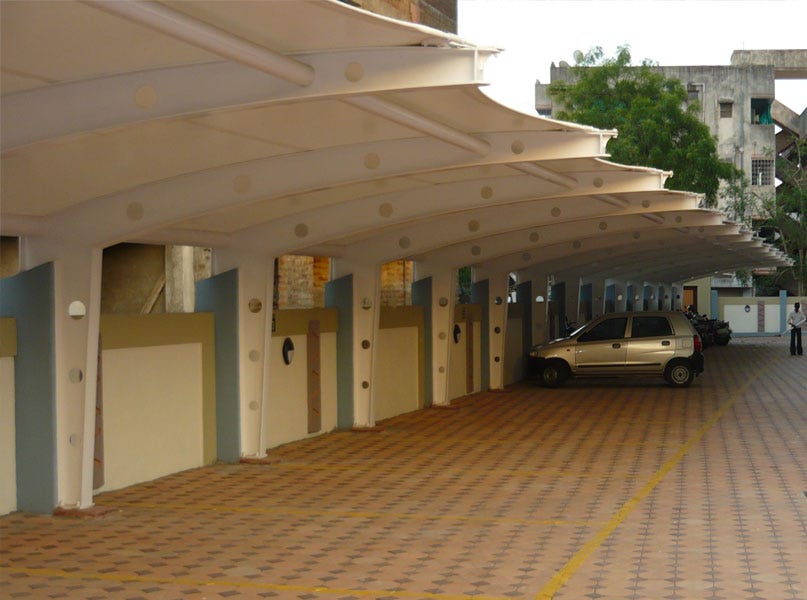 Tensile Membrane in Commercial Structures | by AYA Projects and ...