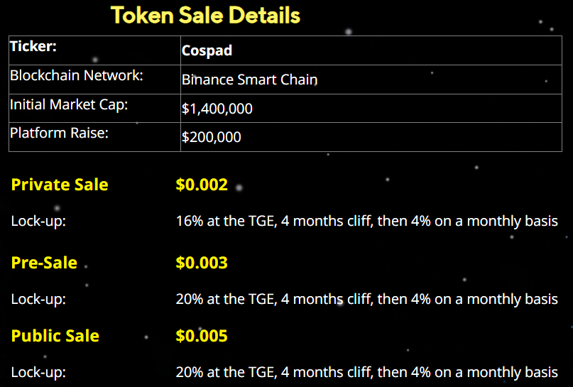 TrustPad Official Tokenomics Announcement — $COSPAD | by Cosmolaunchpad | Medium