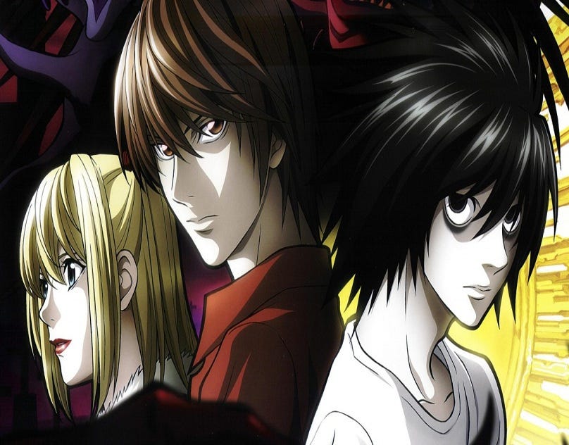 Death Note L And Light Fight