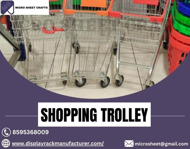 Shopping Trolley - Micro Sheet Crafts - Medium