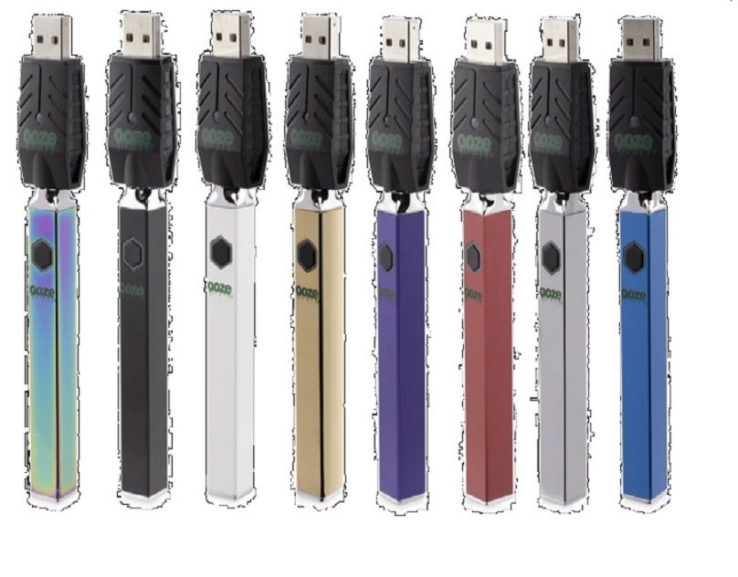 Ooze — Quad 510 Thread 500 mAh Square Vape Pen Battery + USB Charger ...