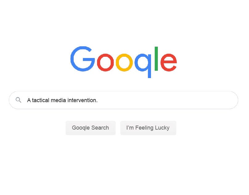 Gooqle. A tactical media intervention of… | by Mirabelle | Mirabelle ...