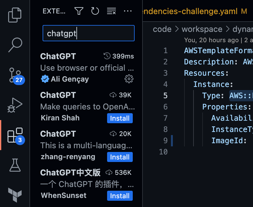 ChatGPT in VSCode - Shankar Pentyala - Medium