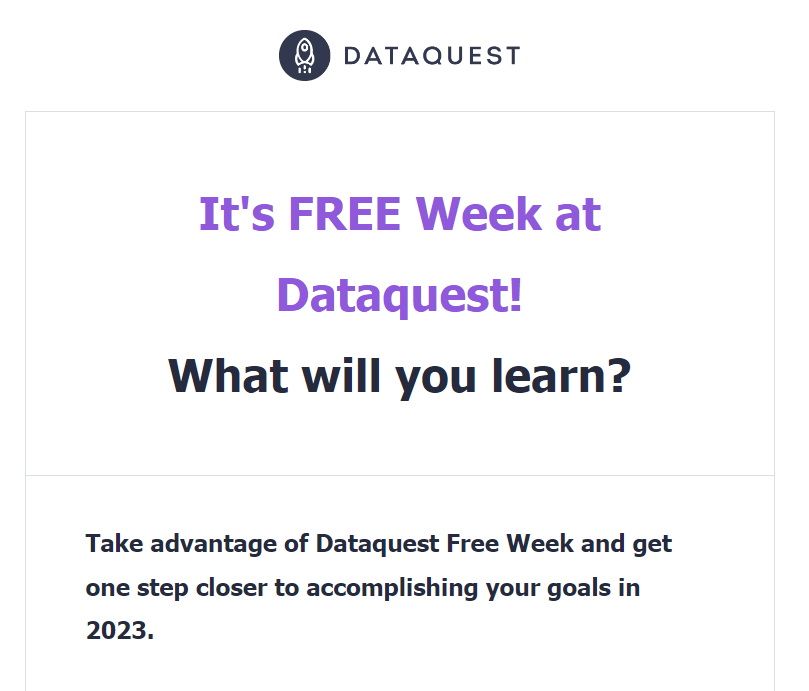 Try Dataquest For Free This Week! | by Andrew Austin | CodeX | Medium