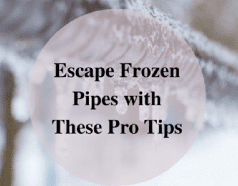 Escape Frozen Pipes with These Pro Tips - Mypreciseplumbing - Medium