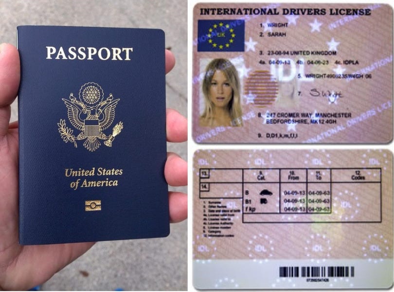 Achetez un passeport, un permis de conduire, une pièce d'identité et bien d'autres documents en ...