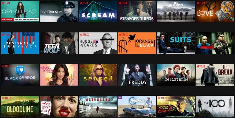 Versplintering in streamingland. Netflix, Videoland, Amazon Prime Video ...
