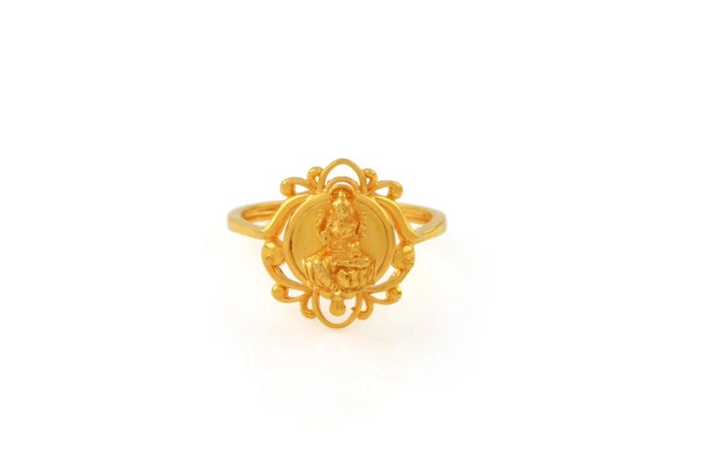 Lakshmi Devi Gold Rings: KrishnaJewellers.com | by krishna jewellers ...