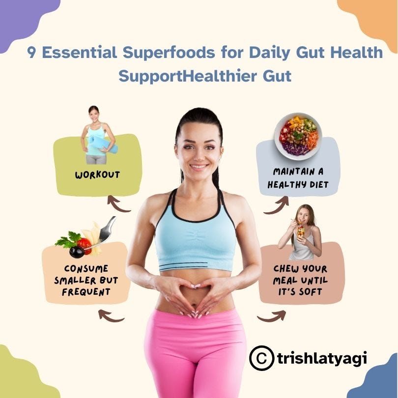 9 Essential Superfoods for Daily Gut Health Support | by trishla tyagi ...