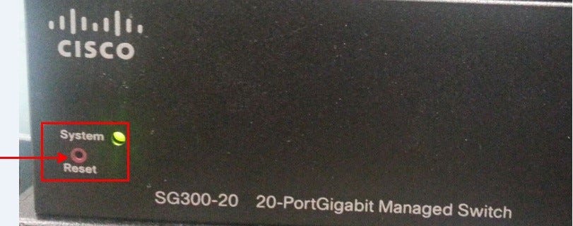 How to reset Cisco SG300 Switch to factory default | Zorins ...