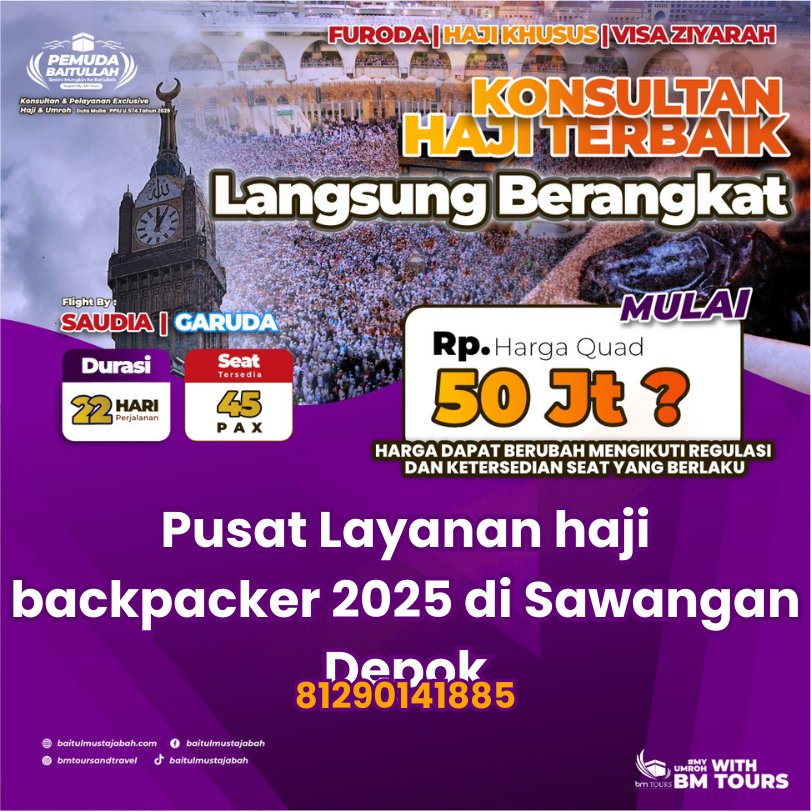 0812–9014–1885 (TANPA ANTRI), Pusat Layanan haji backpacker 2025 di ...