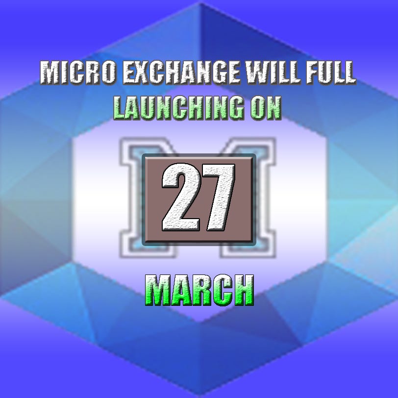 Micro Exchange will be full launching on 27 march 2019!!! | by Yara ...