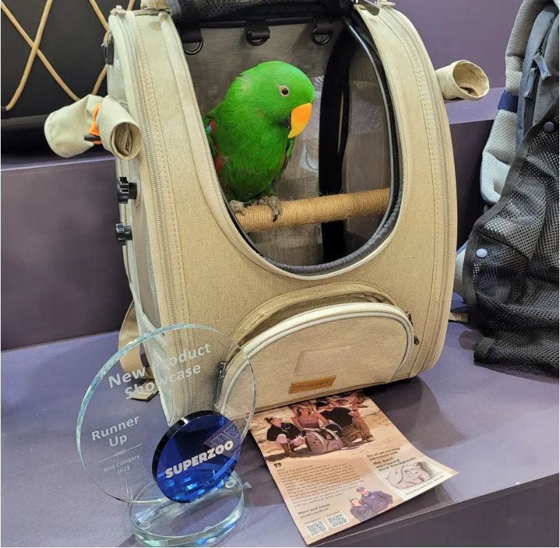 Ibiyaya’s Trackpack Bird Backpack Secures Awards at SuperZoo’s New ...