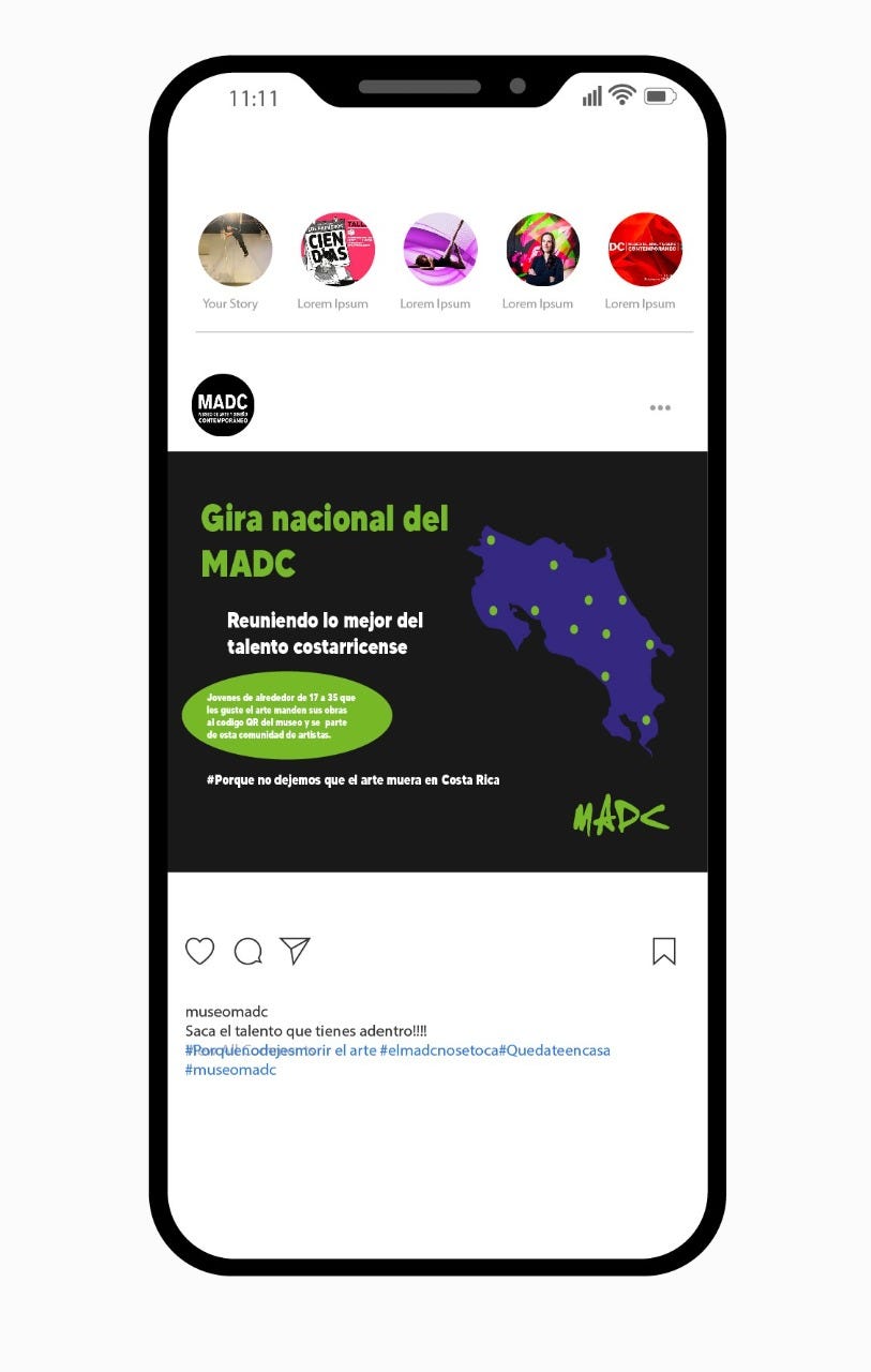 Taller creativo ll Profesor:Alonso Fonseca Trabajo en clase individual Tema: propuestas del MADC ...