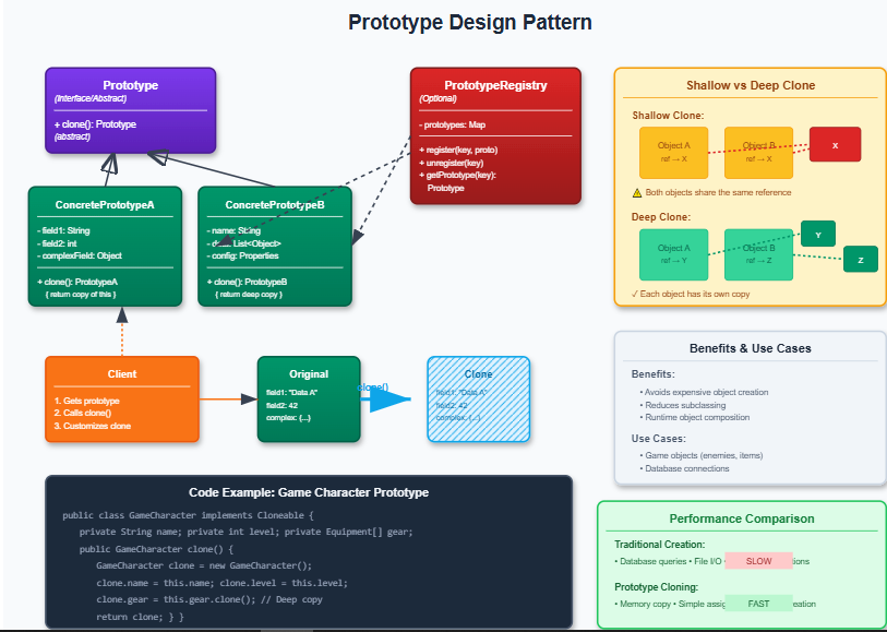 Mastering the Prototype Pattern in Java: A Business-Centric Approach | by Manikumar Thati | Aug ...