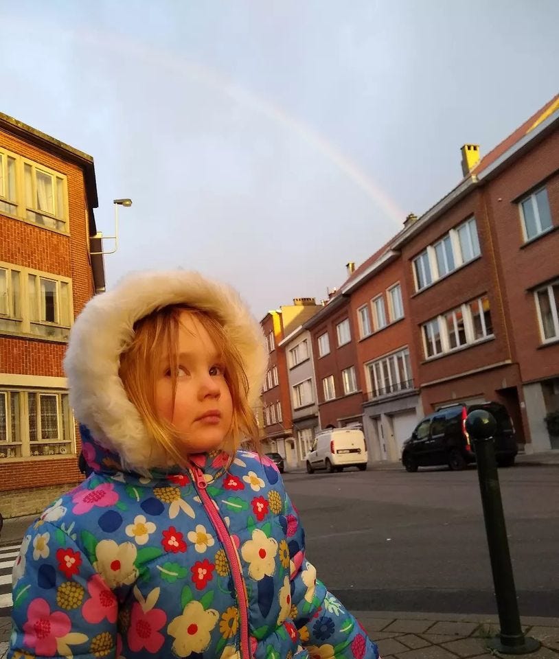 Rainbow. Tonight Flo fell asleep looking at a… | by Gemma Brown | Nov ...