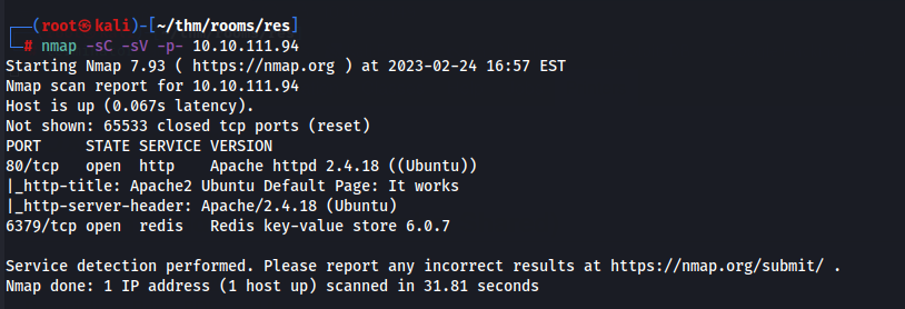 TryHackMe | Res Write-Up. Today I will be showing my solution to… | by ...