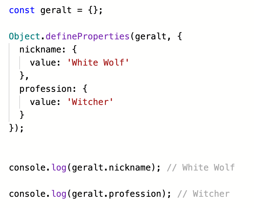 Object methods that help: Object.defineProperties(); | by Jordan Rivera | Medium