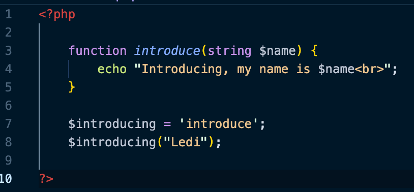 Variable Function - Led_Ih - Medium