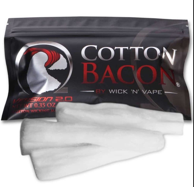 WICK ’N’ VAPE ORGANIC COTTON BACON V2 - Vapeking - Medium