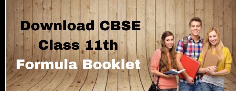 Download CBSE 11th Formula Booklet - Sarjan Testprepkart - Medium