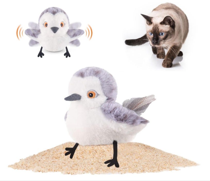 review of Potaroma Cat Toys Flapping Bird (No Flying), Lifelike ...