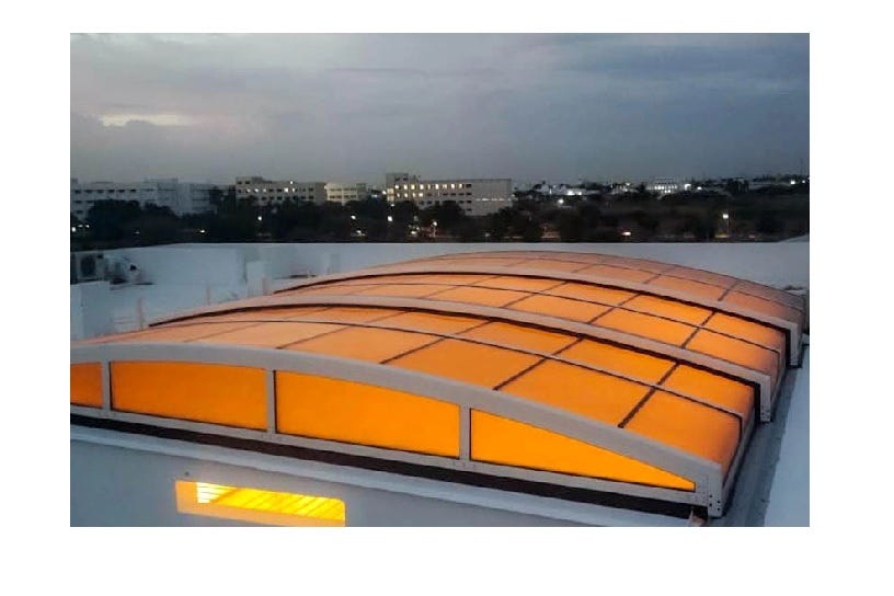 Foldable Terrace Roof India | Megavent.co.in - Megavent Technologies ...