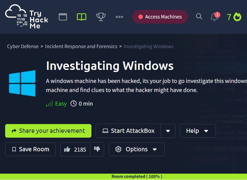 Investigating Windows: A Step-by-Step Walkthrough of TryHackMe Lab | by Tech Aish | Oct, 2024 ...